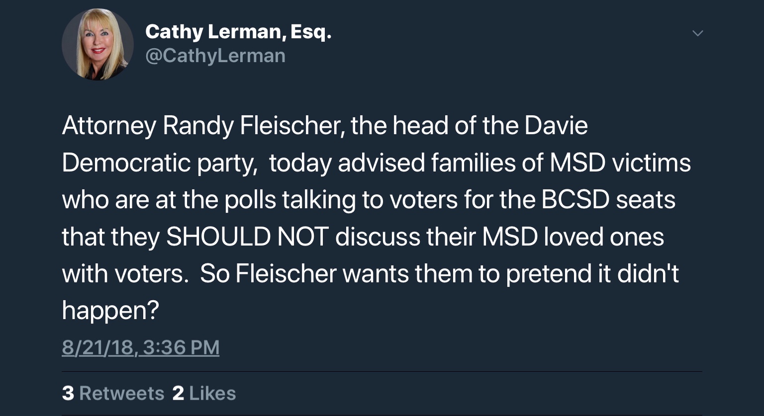 Sister Of Slain MSD Coach Aaron Feis Claims Verbally Attacked By ...