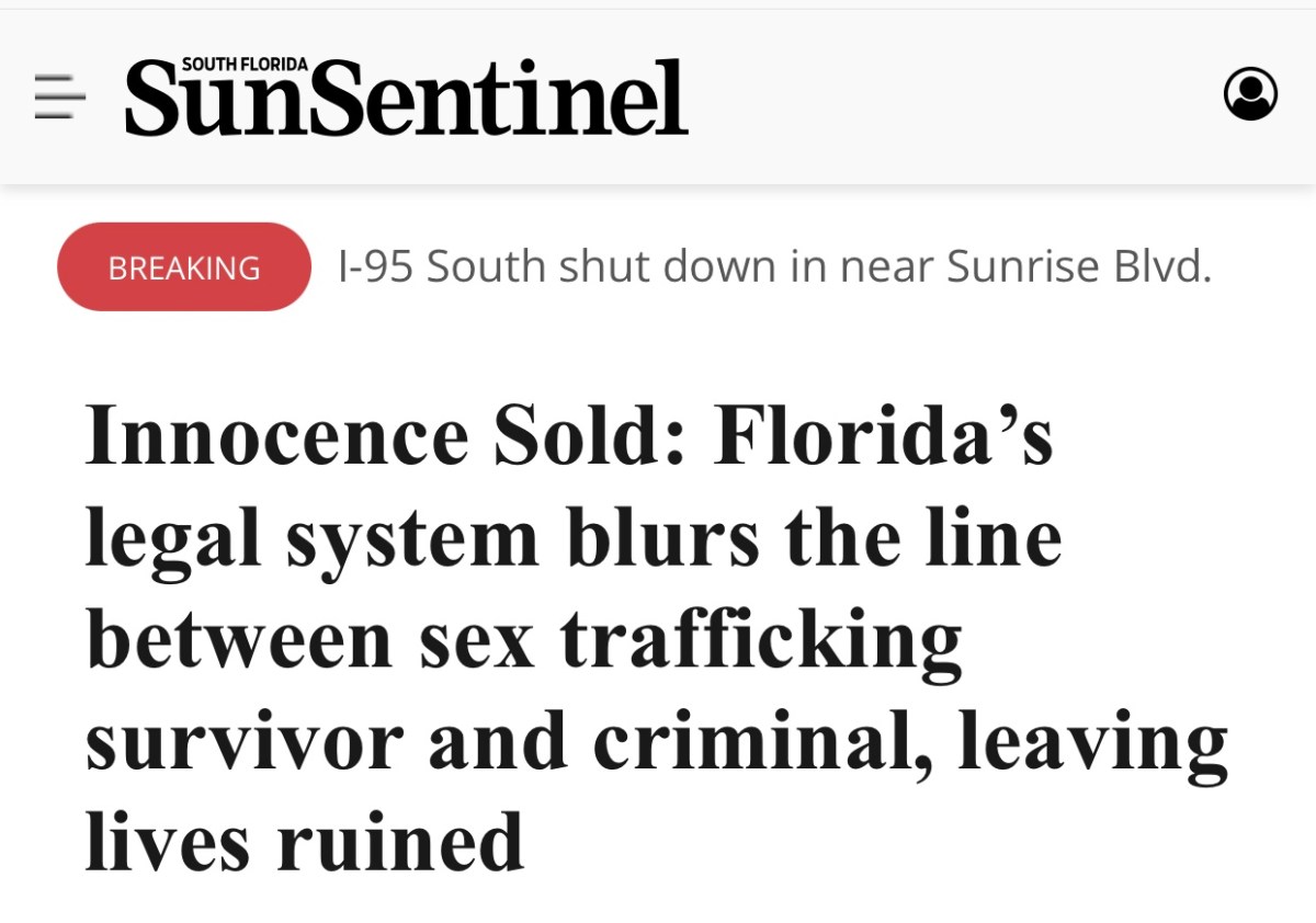Sun-Sentinel Trolls DeSantis Spox To Promote Human Trafficking Report ...
